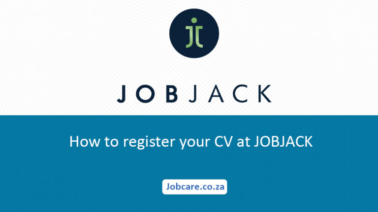 How to register your CV at JOBJACK - Jobcare