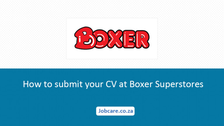 How to submit your CV at Boxer Superstores - Jobcare