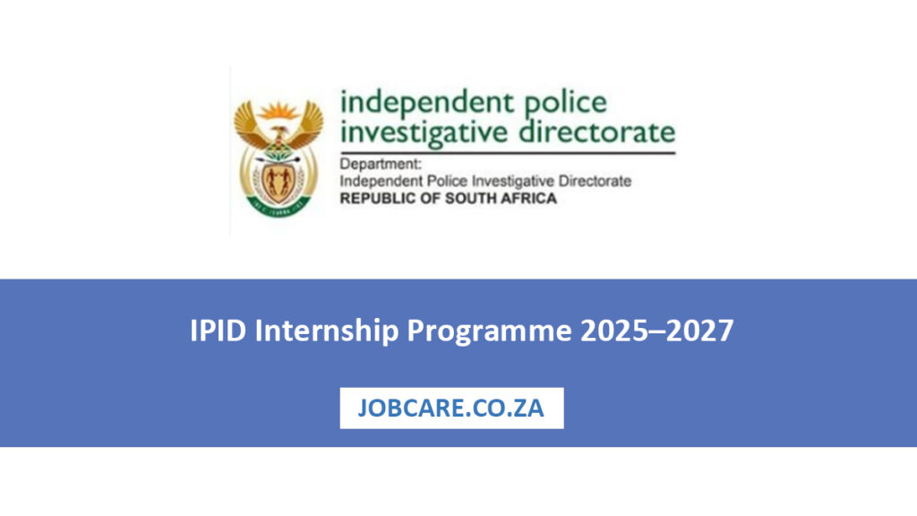 IPID Internship Programme 2025–2027 - Jobcare
